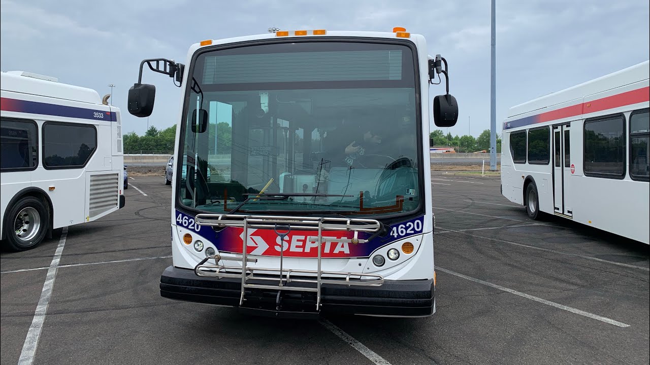Short ride on SEPTA 2016 new flyer MD30 #4620 from the 2024 Bus Rodeo ...