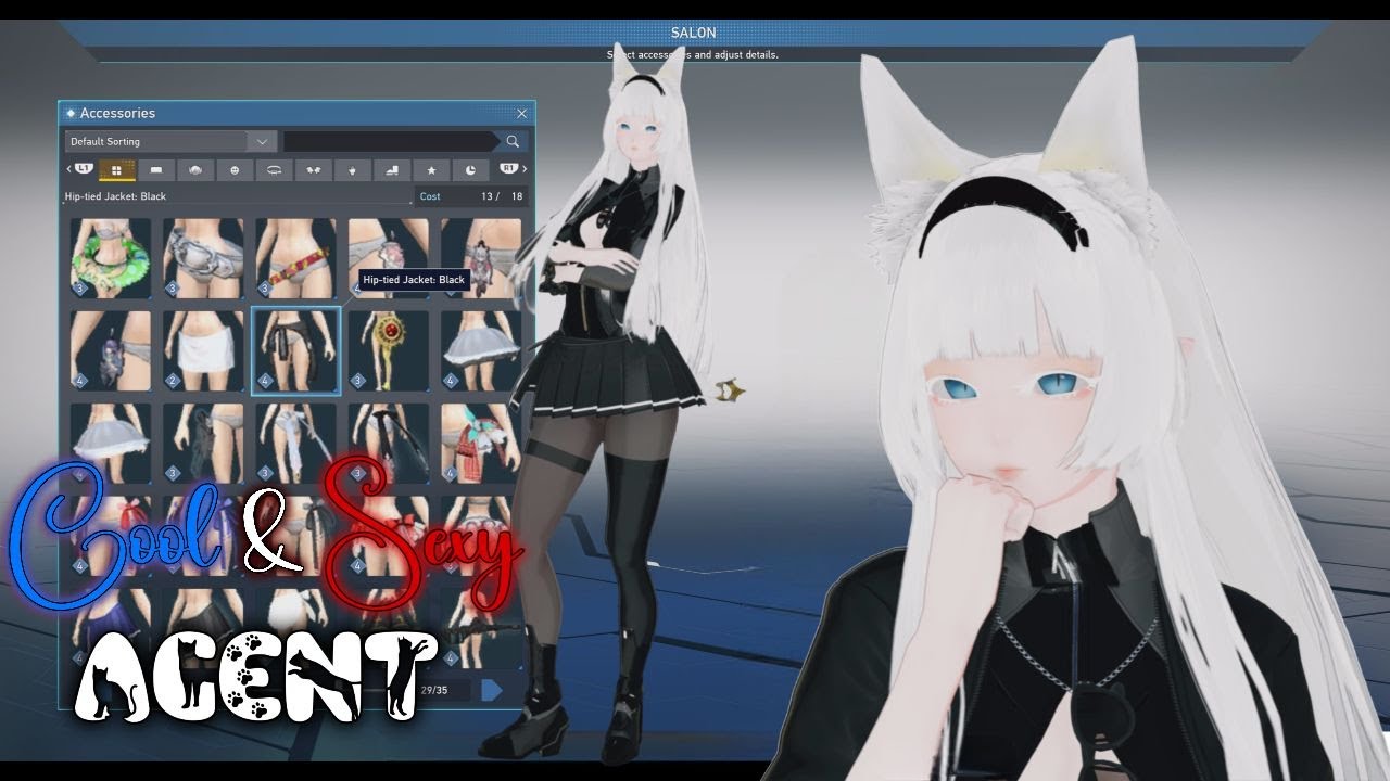 [PSO2:NGS] Making a Cool & Sexy Agent outfit in the ngs character ...