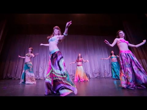 Beautiful Belly Dance with a Veils / Girls Bellydancers and Silk Veil / Oriental Dance #bellydance