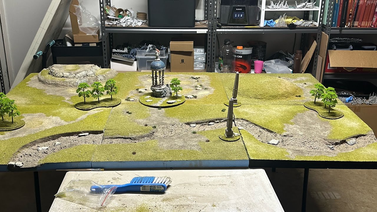 7. Worlds dodgiest wargaming table build - part 7 - DONE - YouTube