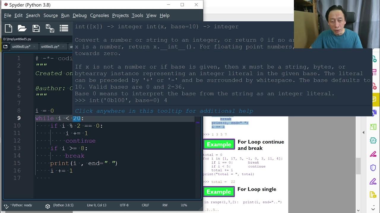 Python Programming - Logic Flow T02 - Jump, Continue and Break (Part 3/5) - YouTube