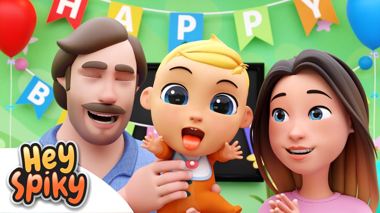If You're Happy and You Know It Song | Hey Spiky Nursery Rhymes & Kids ...