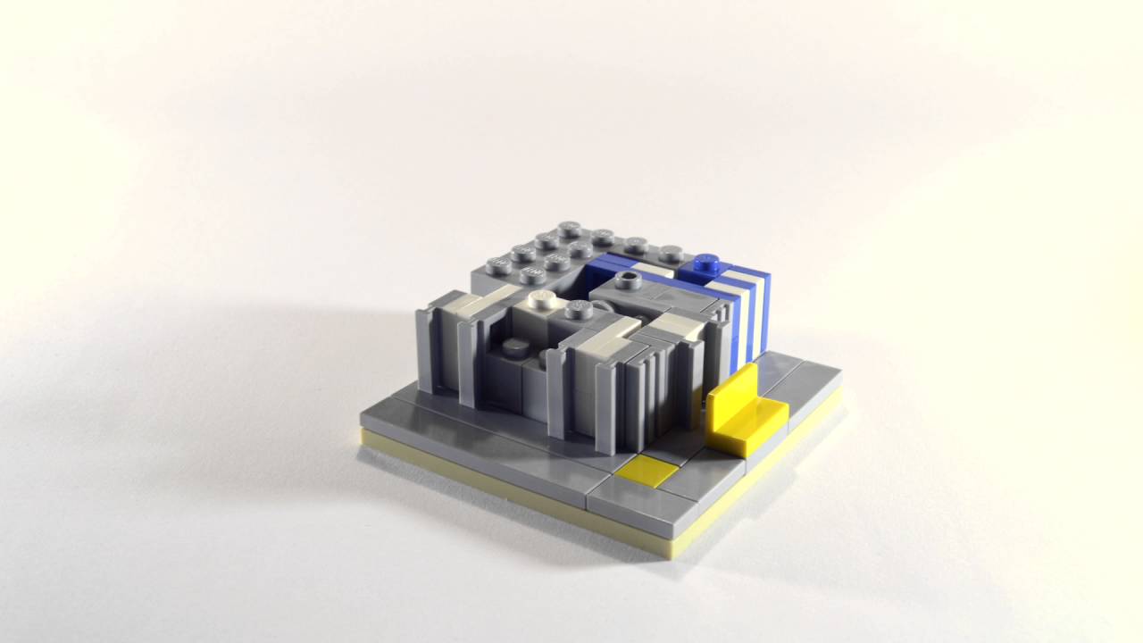 Lego mini modular Brick Bank - YouTube