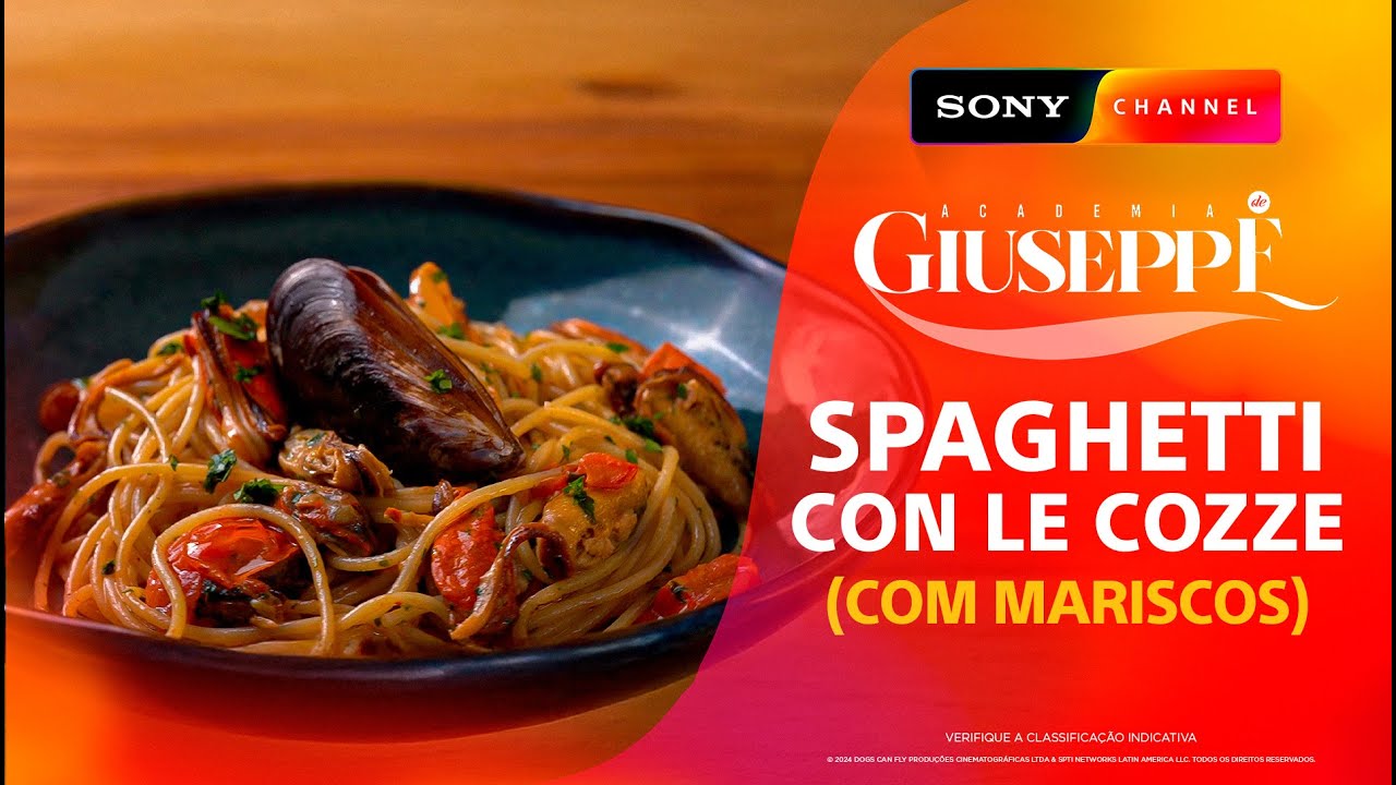 Spaghetti con le Cozze: Receita de Spaghetti com Mariscos | Academia de Giuseppe | Segunda ...