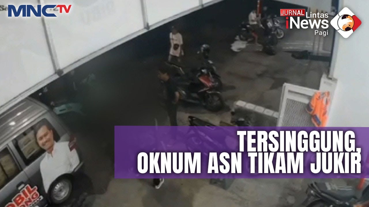 Aksi Oknum ASN di Makassar Tikam Seorang Juru Parkir Terekam CCTV ...
