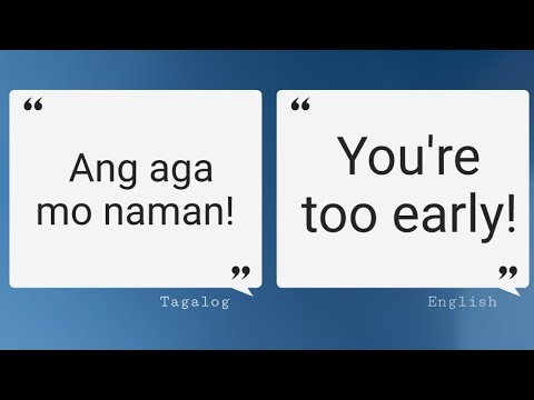 Tagalog Expressions Using "naman" | #english #translation - YouTube
