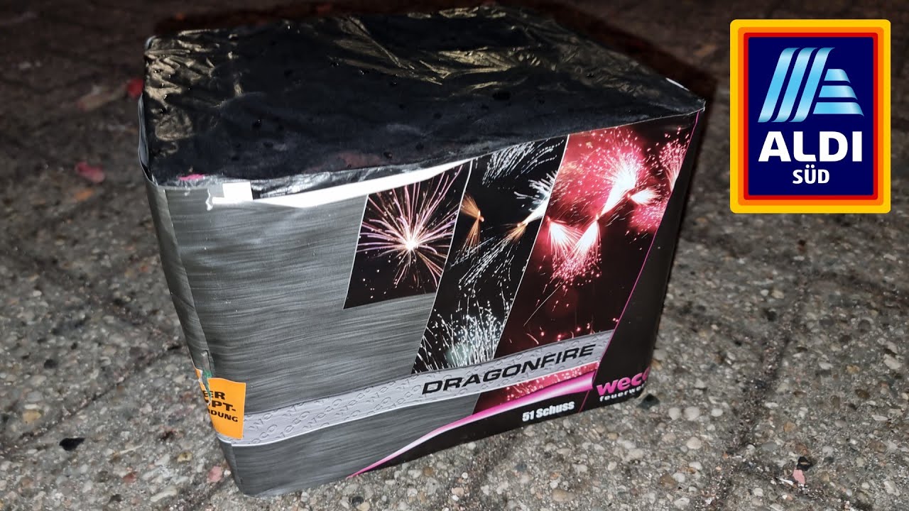 Dragon Fire 51 shots - Weco Feuerwerk - Vuurwerk Duitsland - YouTube