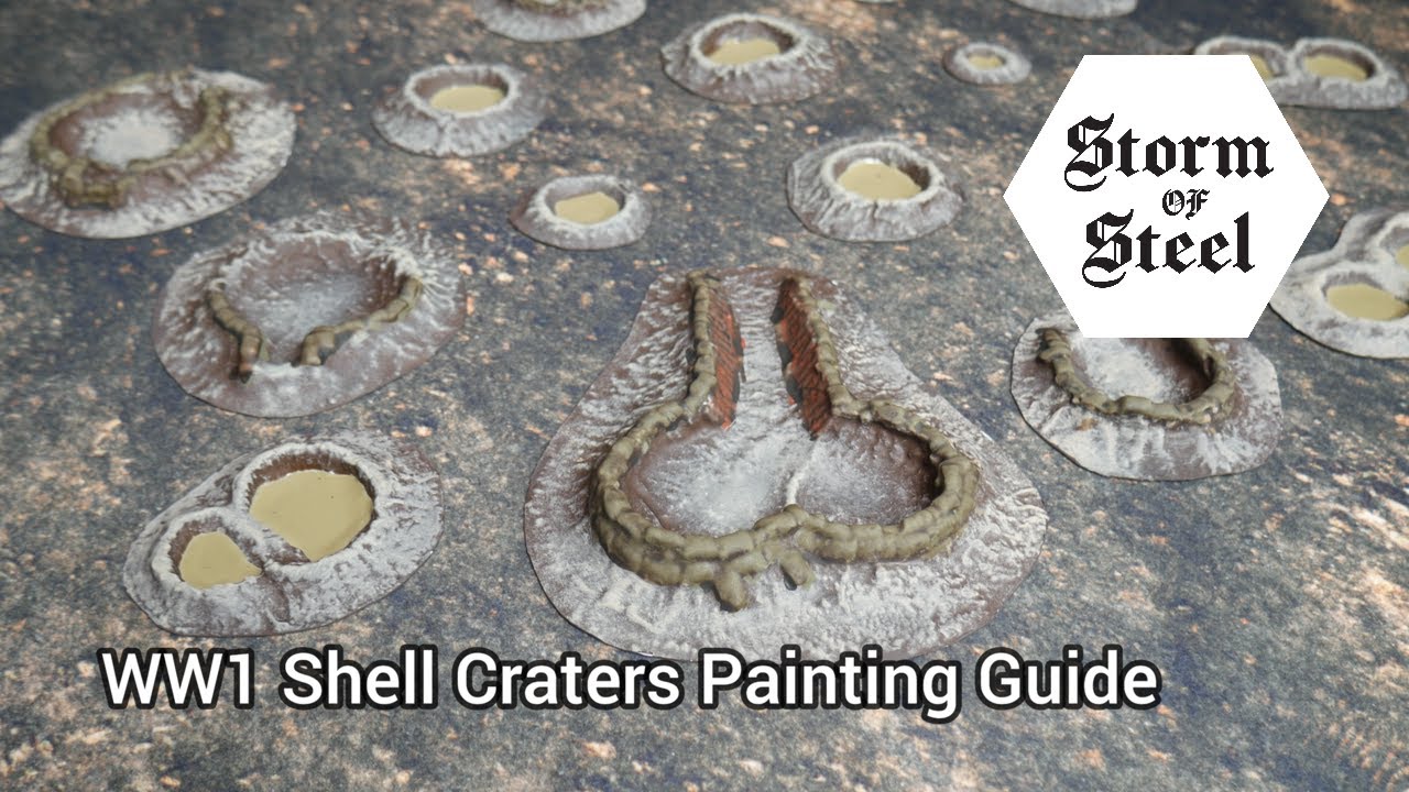 WW1 Shell Crater Painting Guide | Storm of Steel Wargaming - YouTube