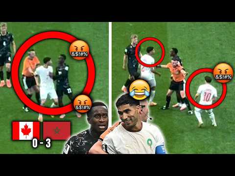 SHOCKING SCENES! Canada Player Starts Fight with Hakimi... Brahim Diaz Rushes to Defend Him! 😱🇲🇦🇨🇦