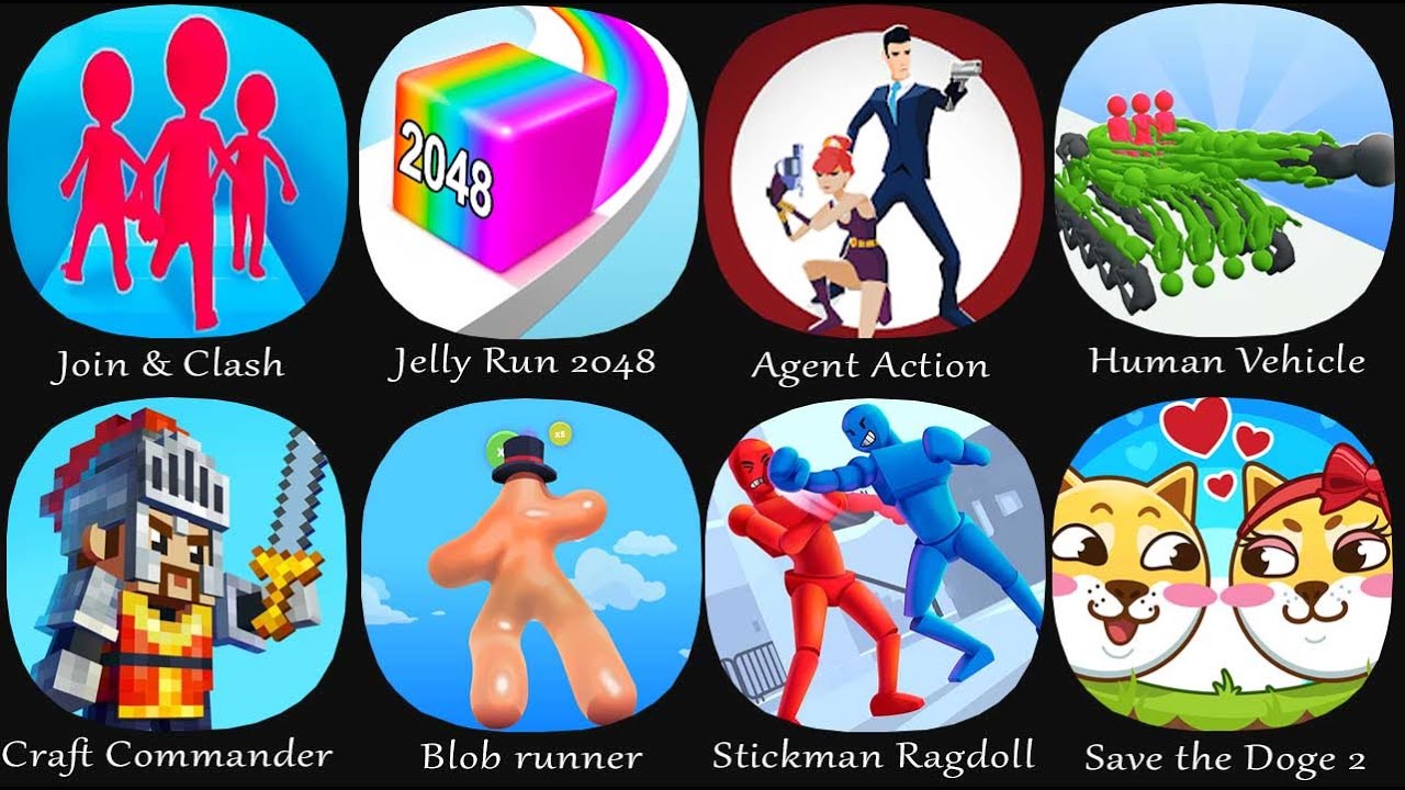 Join & Clash, Jelly Run 2048,Agent Action,Human Vehicle,Craft Commander ...