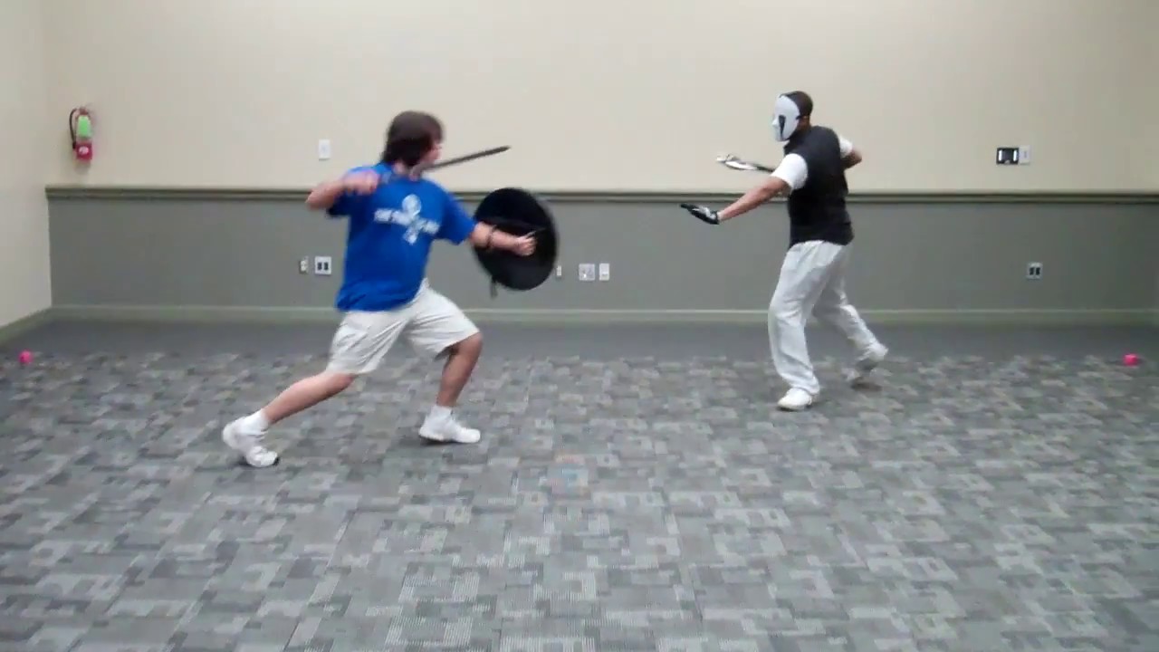Weapon Trial – Shield and Short Sword vs Small Battle Axe - YouTube