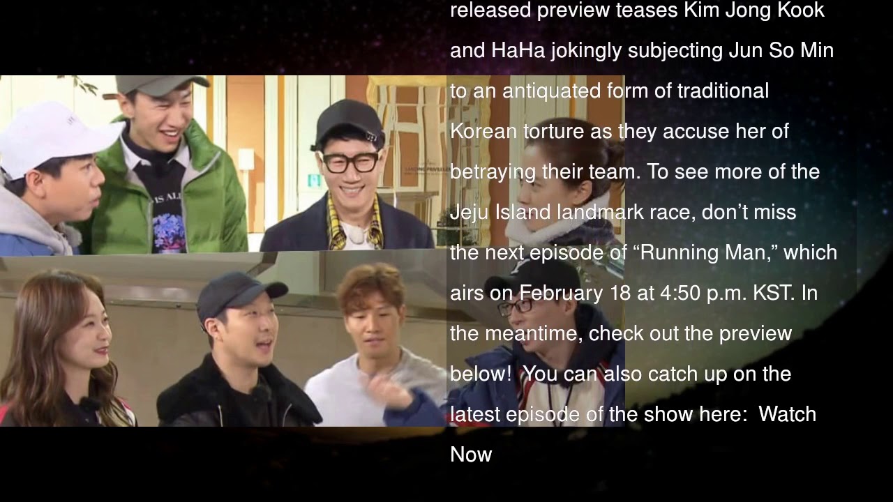 Watch: “Running Man” Cast Faces Betrayal And Torture On Jeju Island In ...