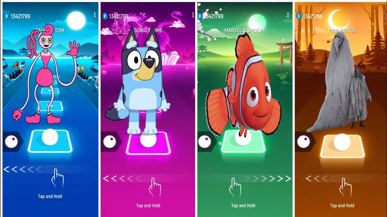 Poppy Playtime Game Toons🆚Bluey🆚Finding Nemo🆚Opium Birds ️Who is best ...
