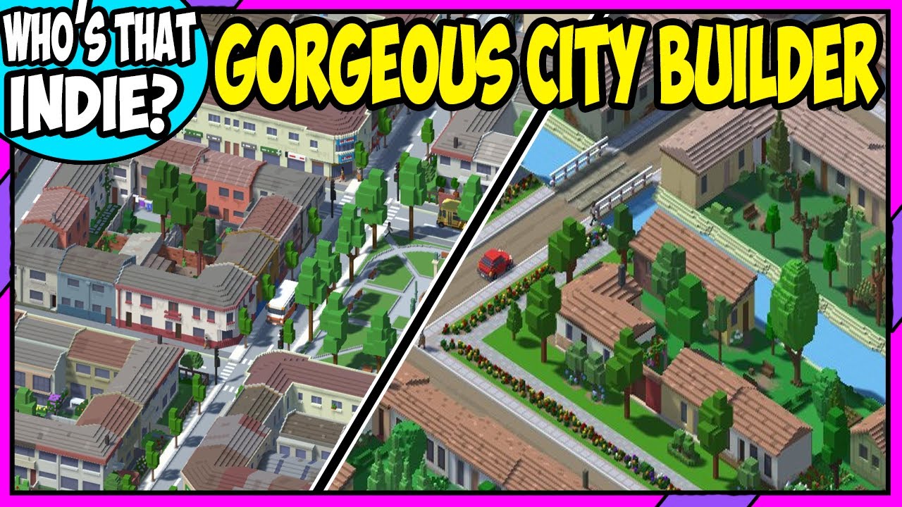 Detailed Voxel City Building Game | URBEK: CITY BUILDER Gameplay ...