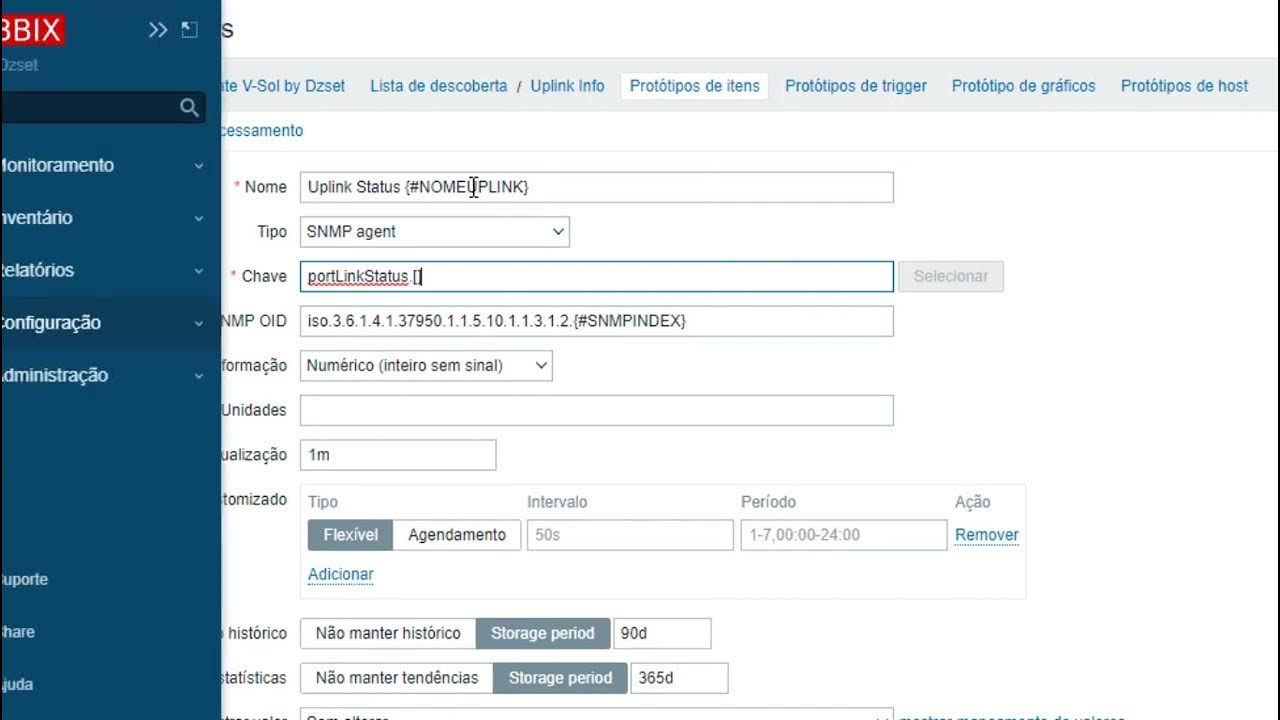 069 - Zabbix 5 - OLT V-Solutions - Monitorando Interface Uplink - YouTube