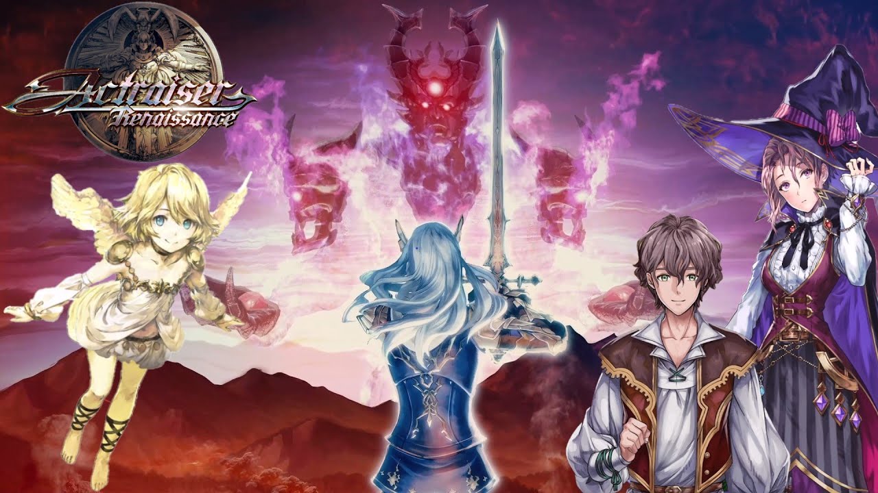 Actraiser Renaissance Part 2 Bloodpool / Zeppelin Wolf & Manticore Boss ...
