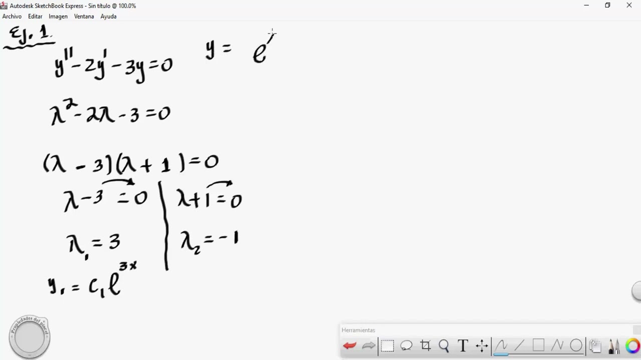 ECUACIONES DIFERENCIALES HOMOGENEAS DE COEFICIENTE CONSTANTES – CASO 1 ...