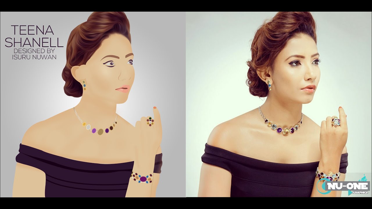 Teena Shanell Fast Drawing by Isuru Nuwan - YouTube