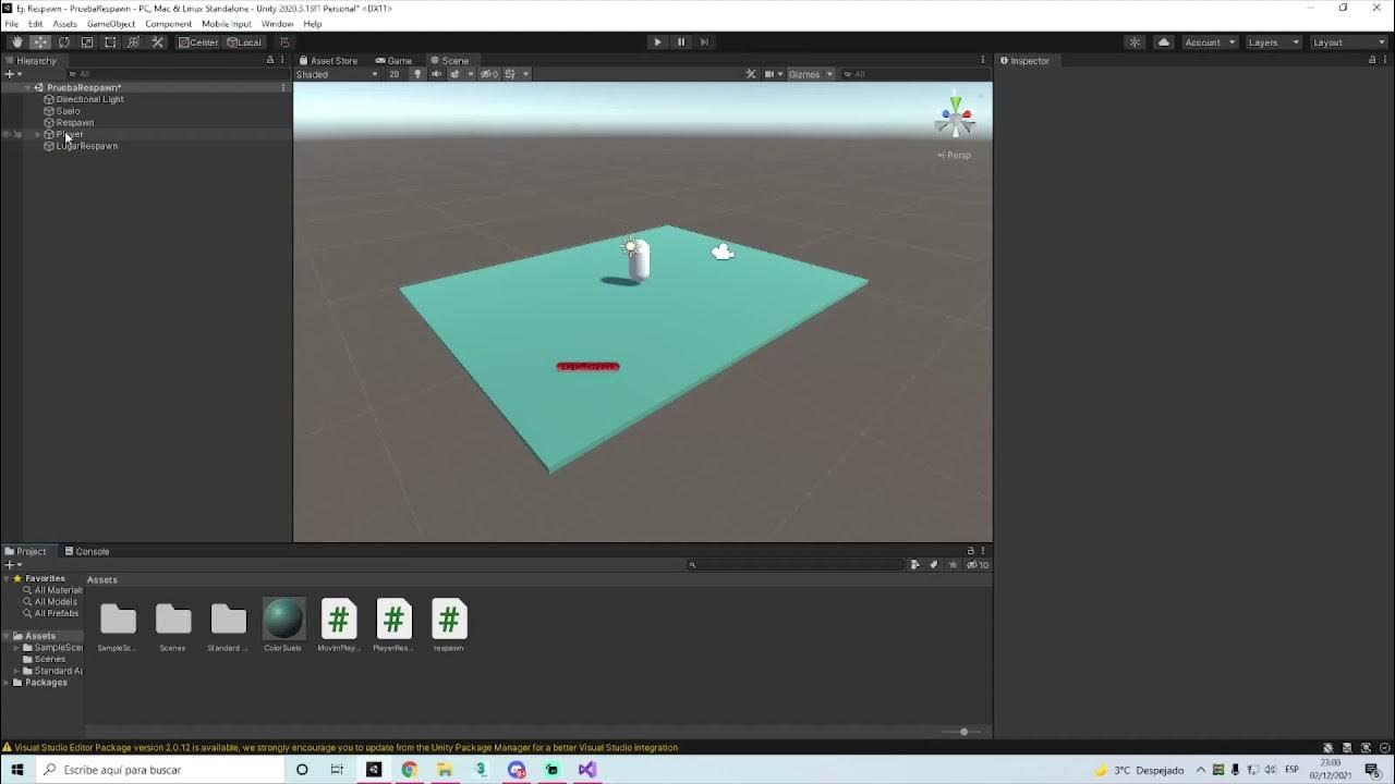 * Crear respawn UNITY 2a parte* - YouTube
