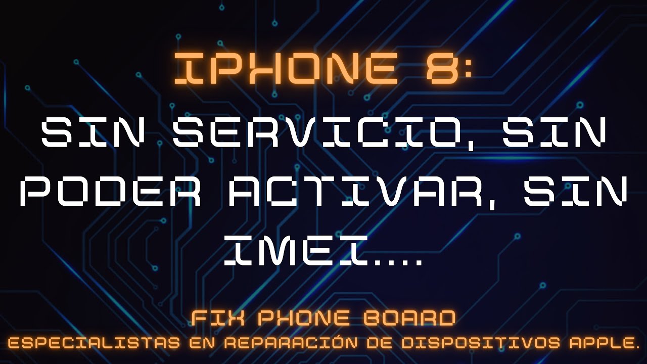 Iphone 8 sin servicio y sin poder activar, solucionado - YouTube