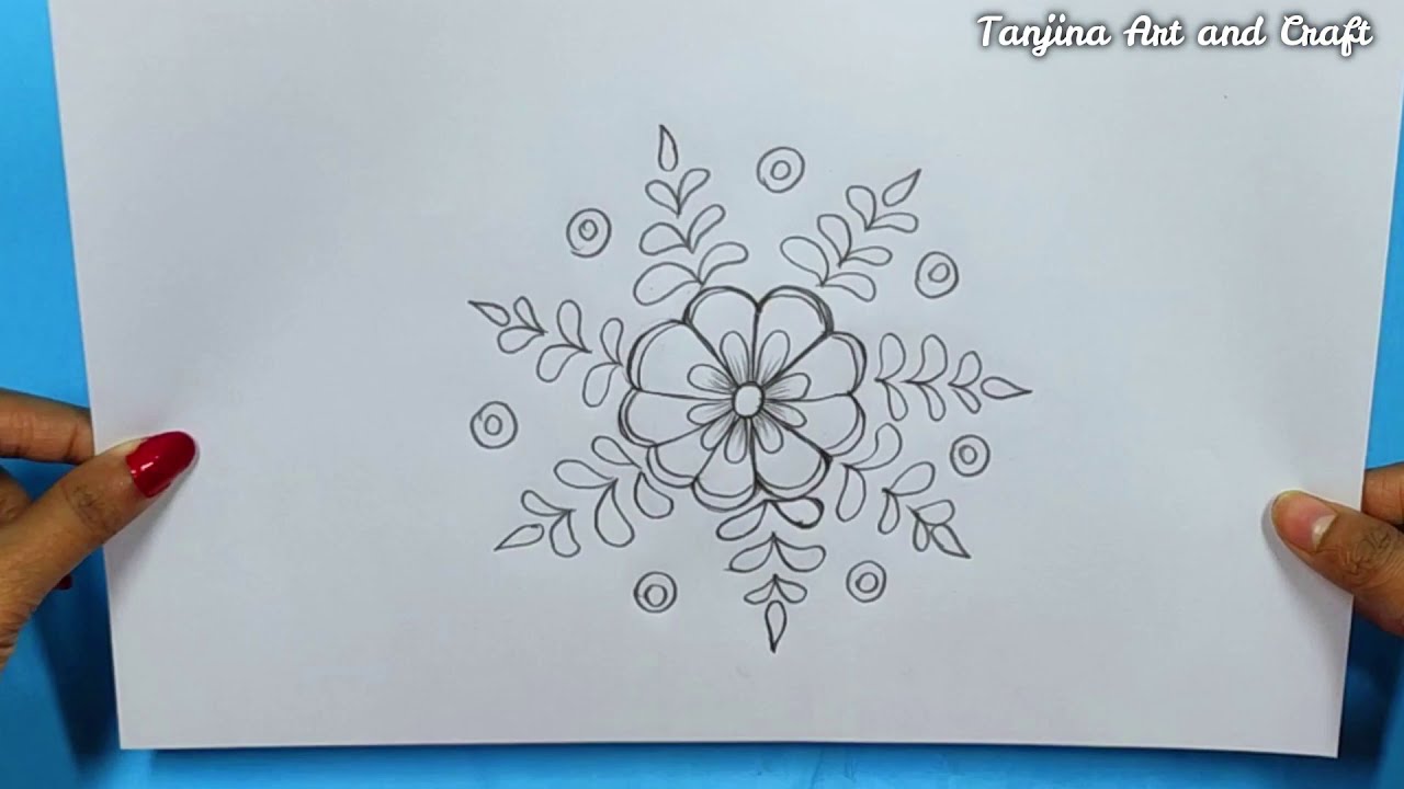 Simple Flower Designs To Draw On Paper | Best Flower Site
