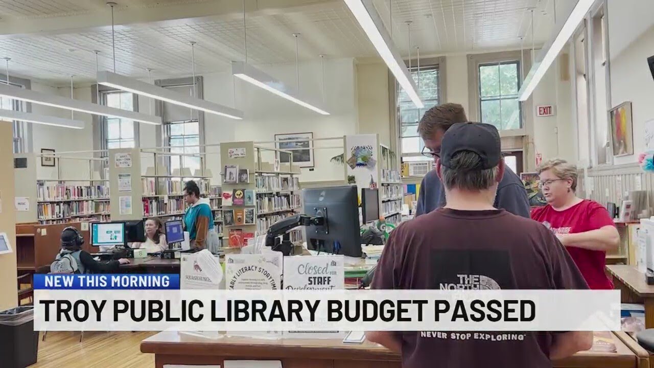 Troy Public Library budget passes - YouTube