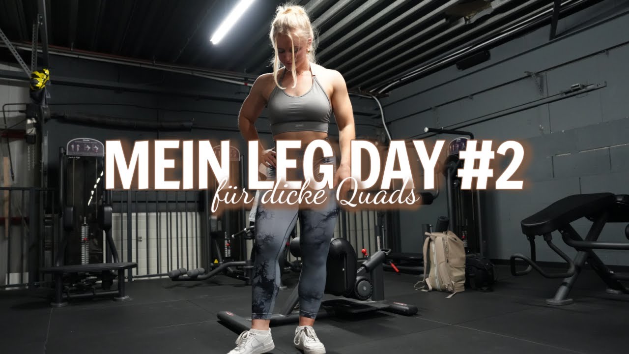 DICKE QUADS!! - Leg Day #2 - Mein Trainingsplan Part 4 // Luisa Tabbert ...