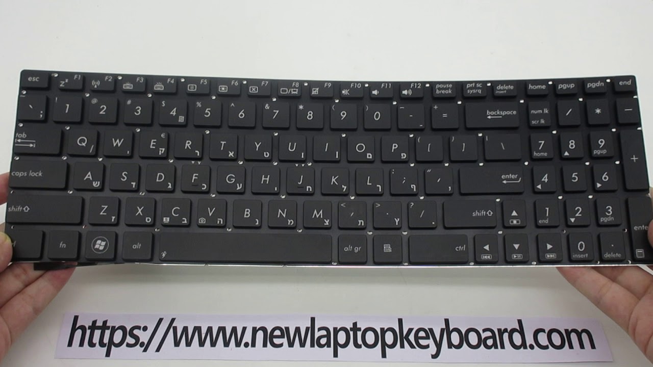 Brand new Asus N56 N550J U500 N76V original laptop keyboard - YouTube