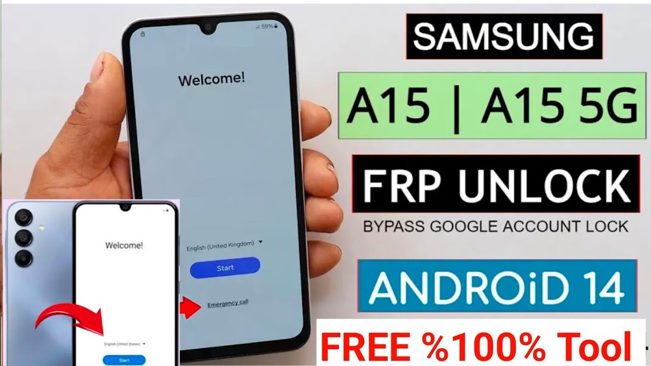 Samsung A15 5G (A156E) Frp Bypass | A15 Frp Android 14 Google Account ...