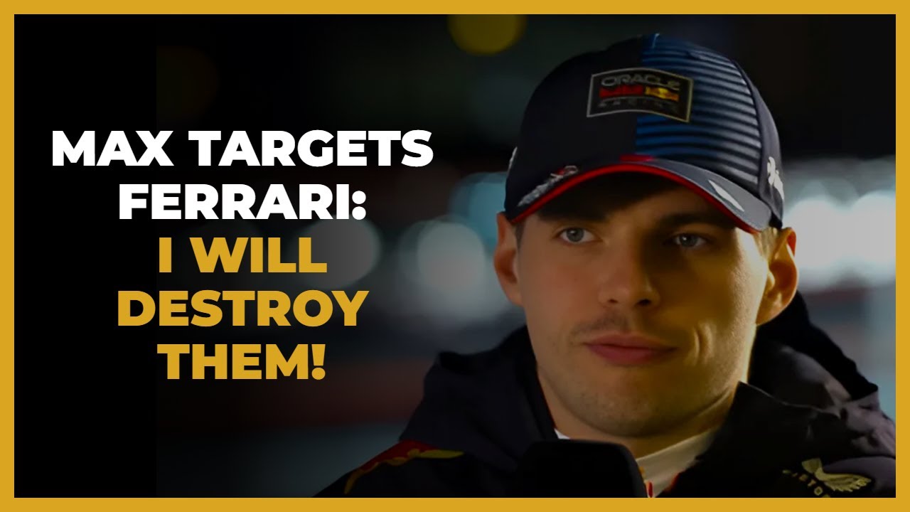 Max Verstappen runs over Ferrari’s pit pylon — and says he’ll do it ...
