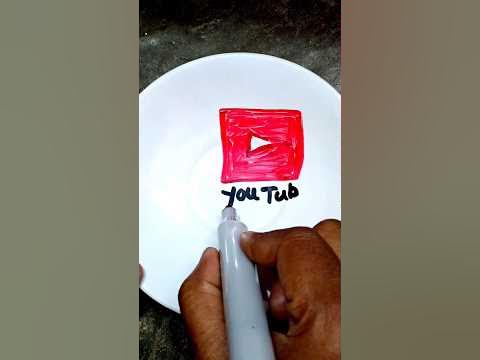 how to draw easy YouTube logo with magic pen #shorts - YouTube