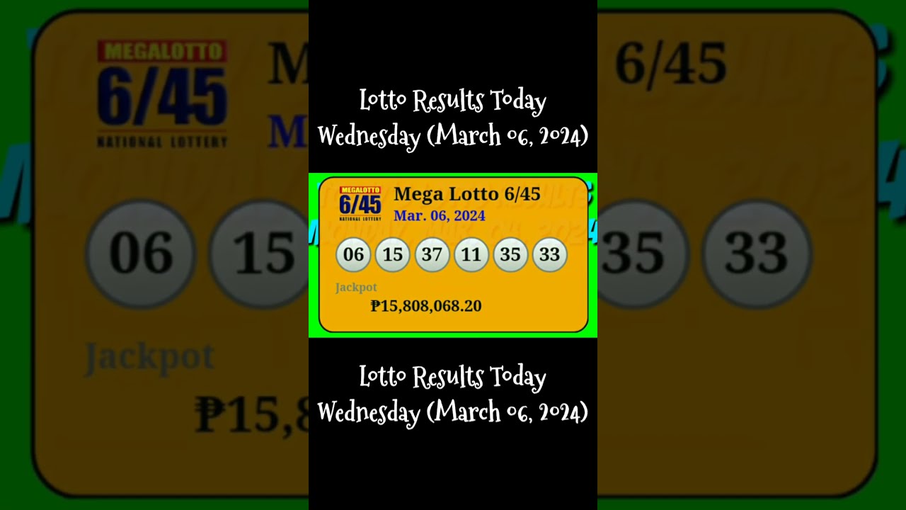 Lotto Results Today Wednesday March 06 2024 lottery evryone maths saturdaylotto lotto number
