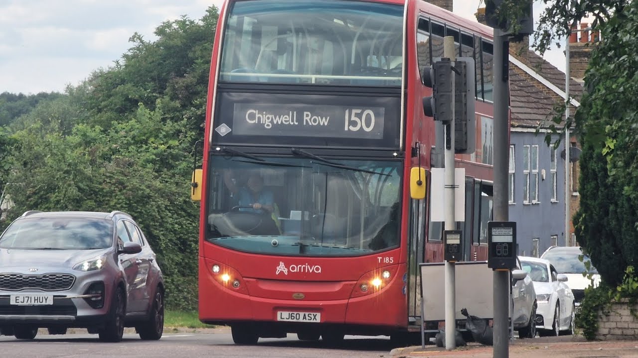 Front View Journey: Arriva London ADL Enviro 400 T185 LJ60 ASX Route ...