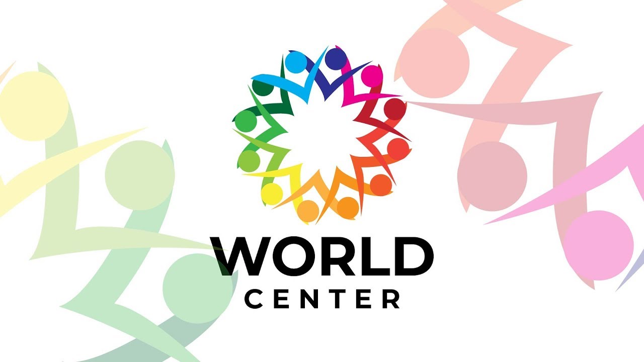 Colorful World Center Logo Design in Adobe Illustrator - YouTube