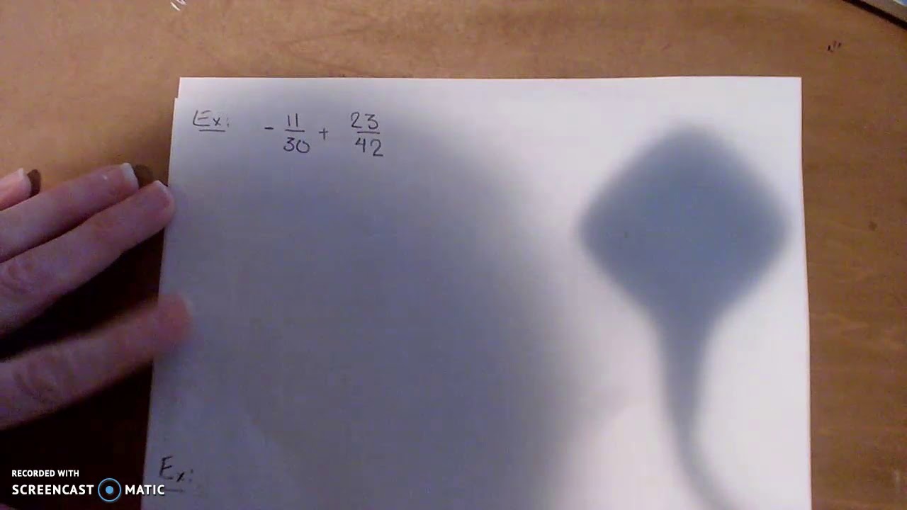 MATH 085- 4.5 Part 3 - add/subtract fractions - YouTube