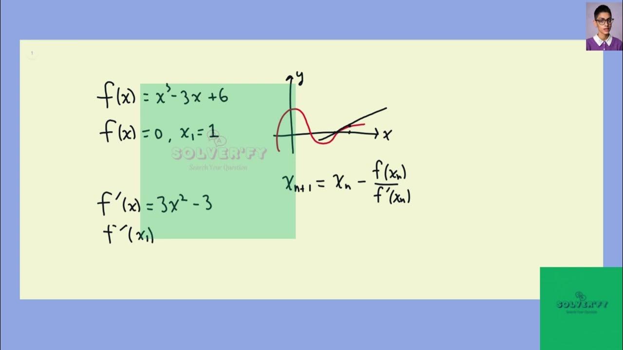 [Math] Explain why Newton's method doesn't work for finding the root of the equation if the ...