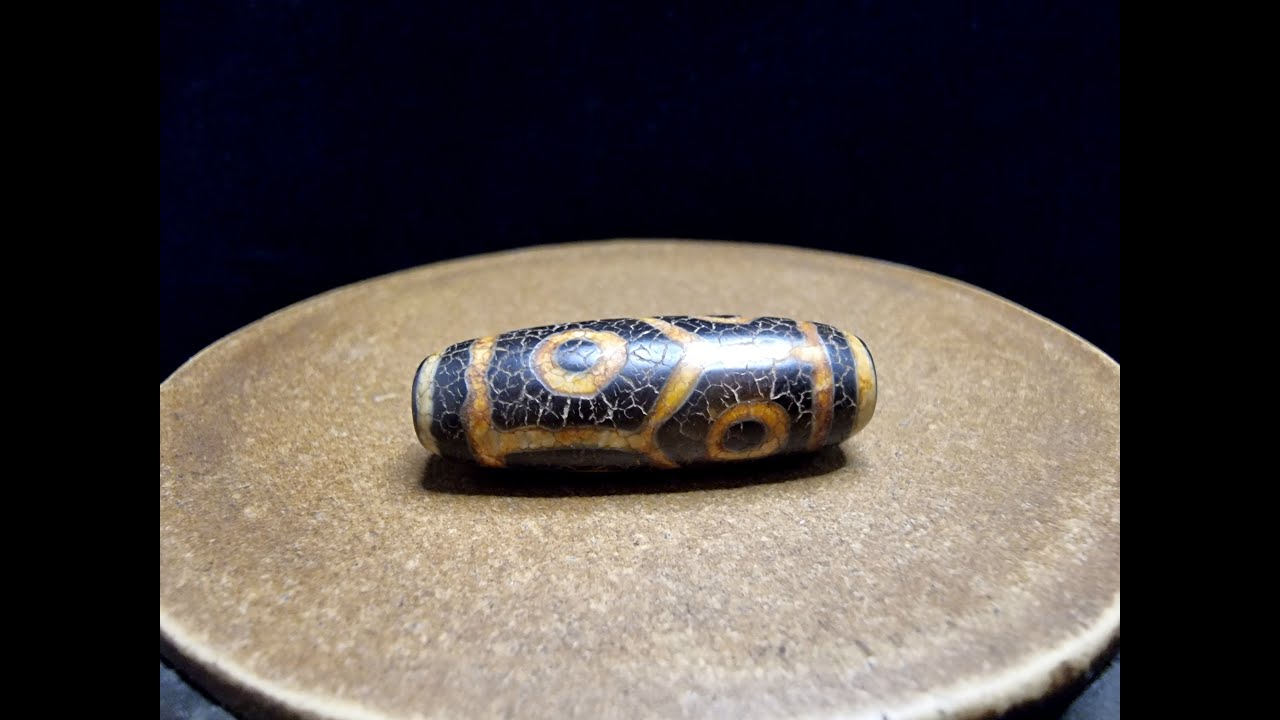 Batu Akik DZI 9 Mata Fire Blessed Tibet Spiritual Stone 30.5mm E1675 ...