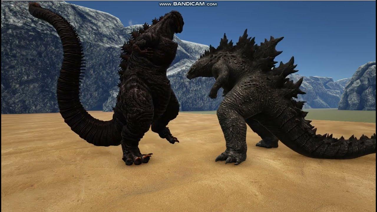 Who is the True King of Monsters?!? || SHIN GODZILLA vs TITANUS GODZILLA ::: Ark Survival ...