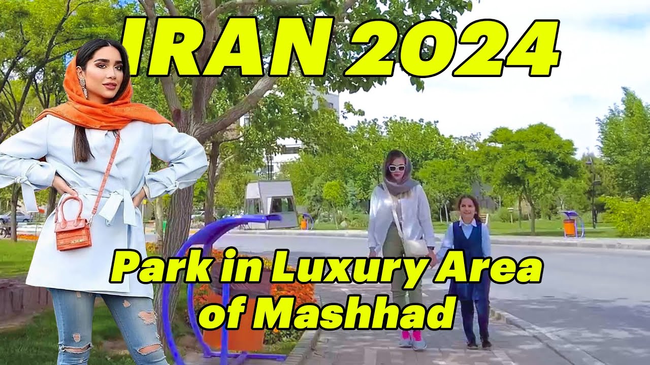 Iran Walking Tour in Beautiful Park of Mashhad | پارک وفا مشهد - YouTube