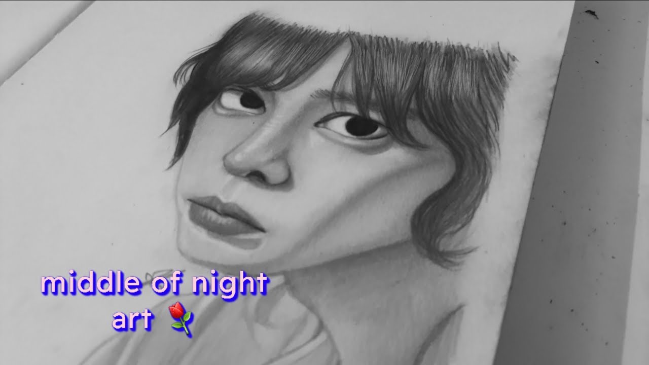 sketching, shading portrait ⚘ - YouTube