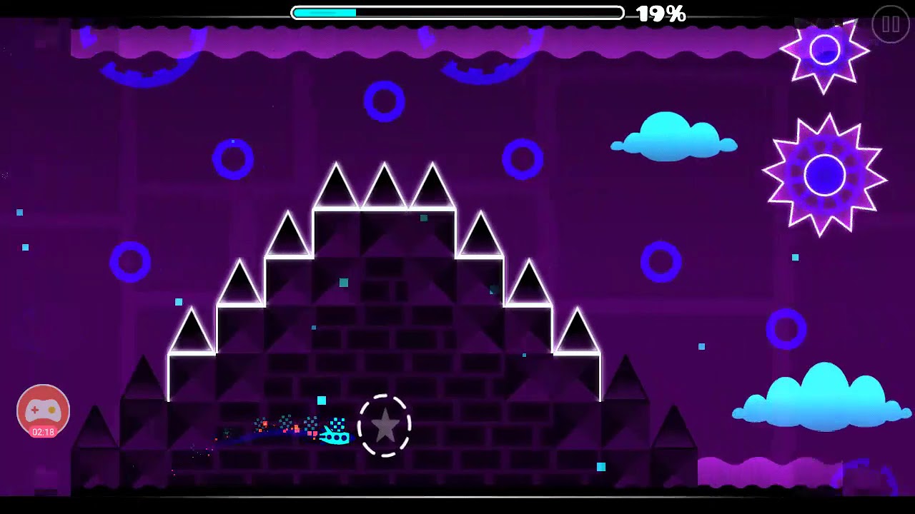 Playing with that new skin| Geometry Dash| - YouTube