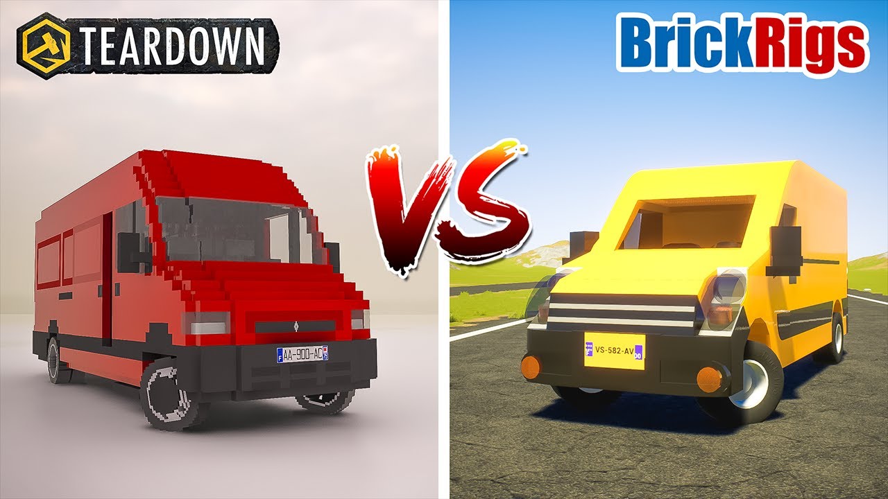 Teardown RENAULT VAN vs Brick Rigs RENAULT VAN - YouTube