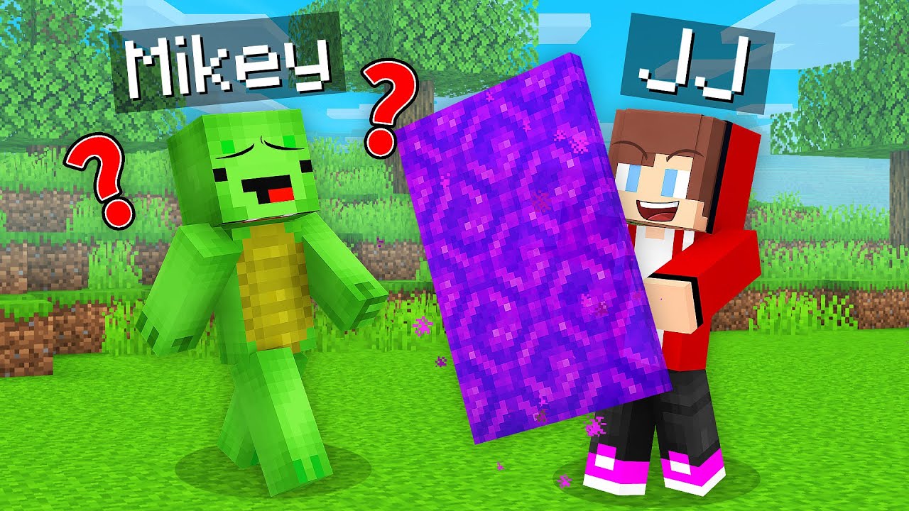 JJ Use FAKE PORTAL To Prank Mikey in Minecraft (Maizen) - YouTube