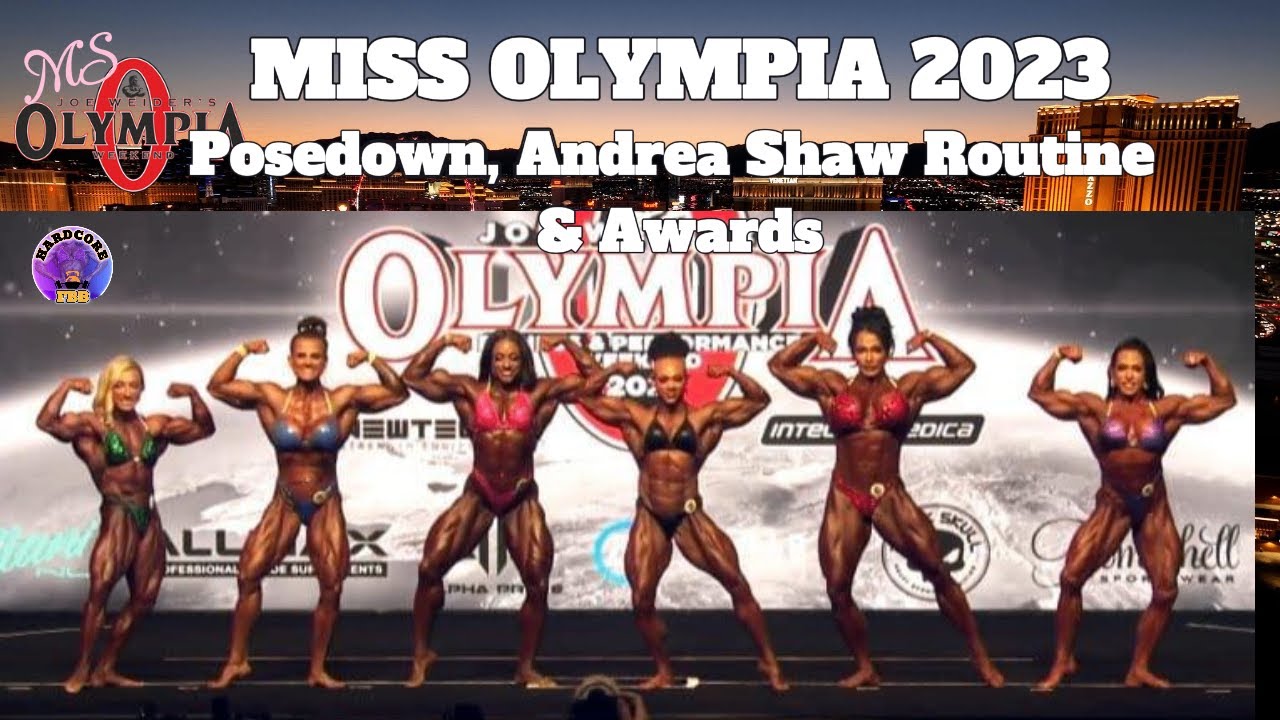 Miss Olympia 2023 - Posedown, Andrea Shaw Presentation and Awards - YouTube