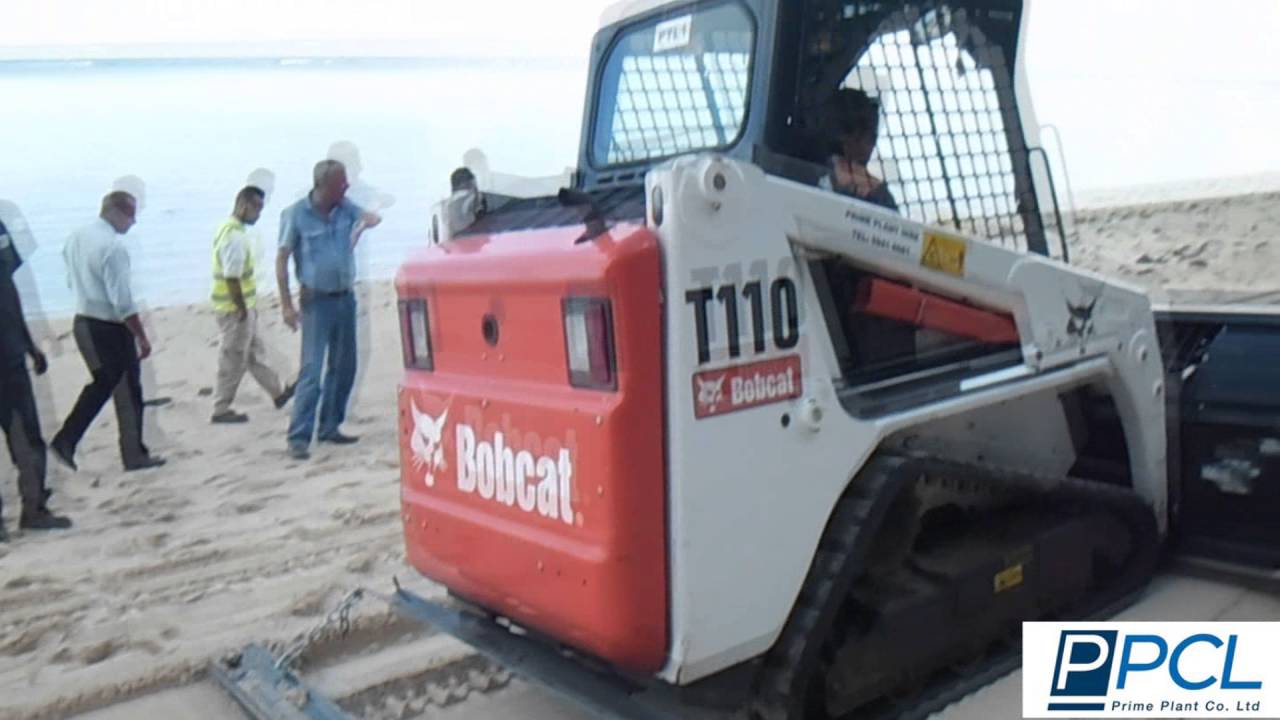 PPCL Beach Cleaner from Bobcat - YouTube