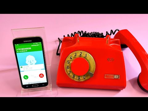 Samsung Galaxy S5 vs Red Old Disc Phone Incoming Call - YouTube