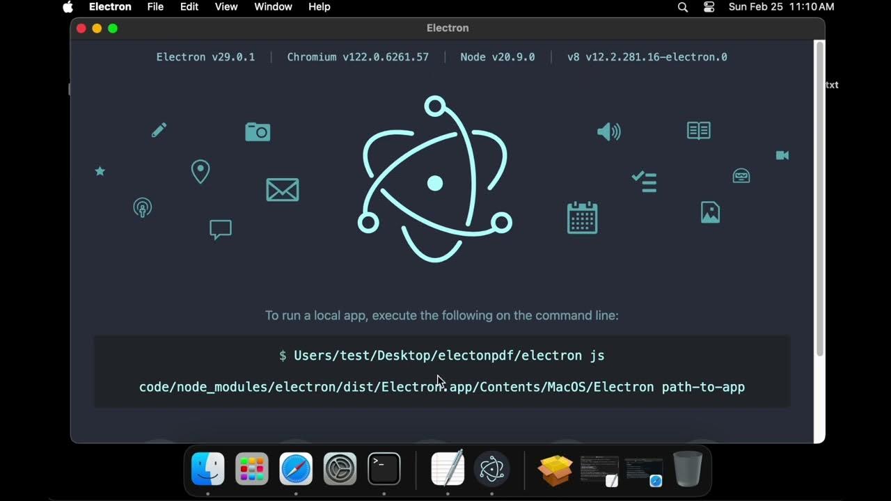 Electronjs On Mac Osx Using Packager Youtube