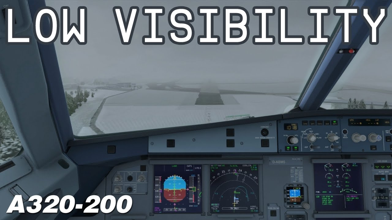 [P3D] Low Visibility Approach into Düsseldorf | BER6744 | airberlin ...