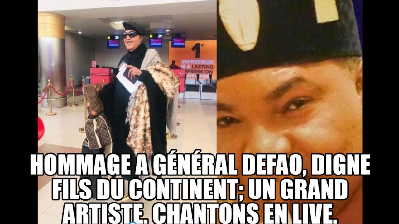 Hommage a Général Defao, digne fils du continent. Un grand artiste ...