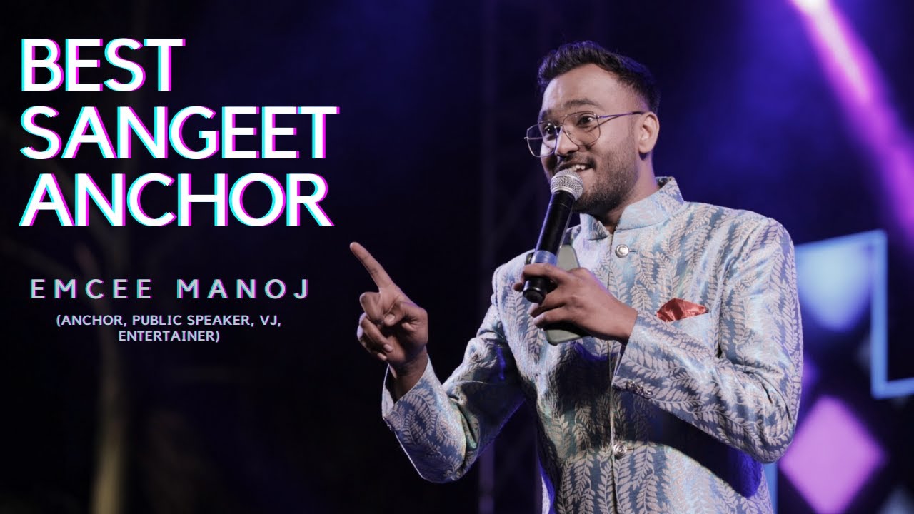 Grand Sangeet Ceremony | Top sangeet anchor manoj | Wedding anchor ...
